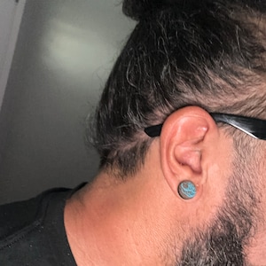 Tree Wooden Stud Earrings, Tree Earrings, Dark, Brown, Black Wood, Mens ...