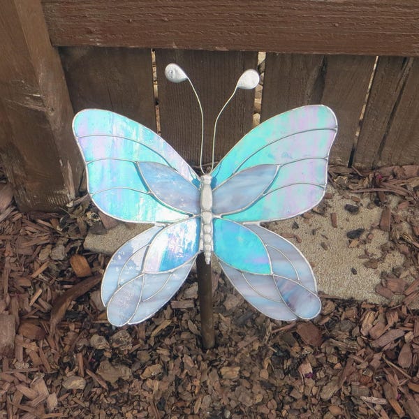 Hand Formed Copper Pipe "lollipop" Garden Stakes With Glass Gems - Etsy