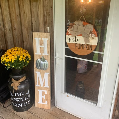 Fall Door Hanger Give Thanks Door Sign Thanksgiving Wreath - Etsy