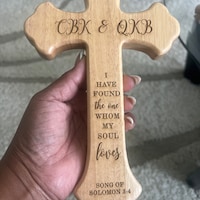 Our Wedding Day Personalized Wood Cross, Gifts for Wedding, Religious ...