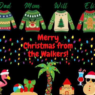 Ugly Christmas Sweaters Clipart, Ugly Sweaters Clipart, Christmas ...