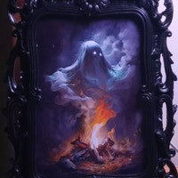 Gothic Skeleton Portrait Vintage Poster, Art Poster Print, Home Decor ...