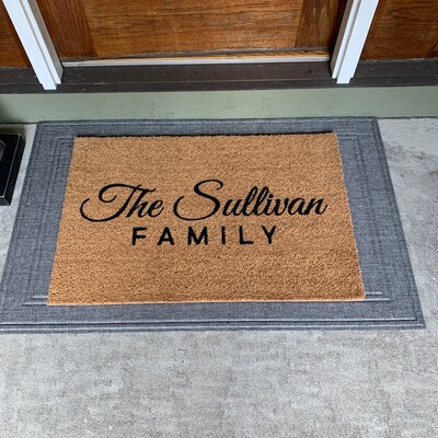 Large Custom Doormat, Custom Outdoor Rug, Custom Welcome Mat ...