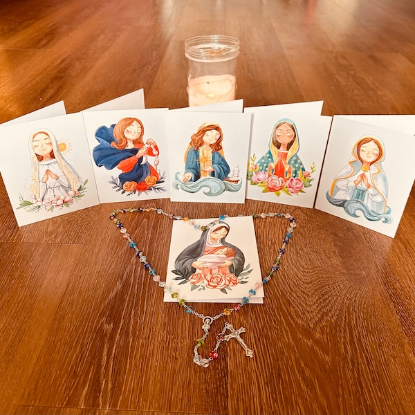 Marian Greeting Cards, Catholic Greeting Card, Catholic Birthday Card ...