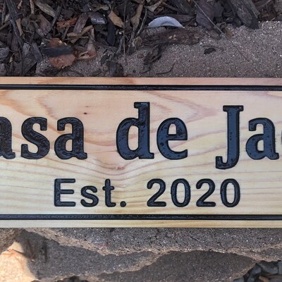 Custom Personalized Family Last Name Cedar Wood Sign With - Etsy