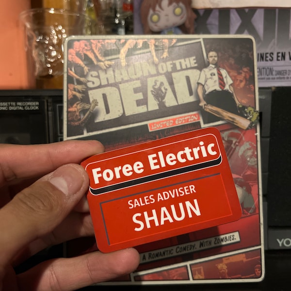 FOREE ELECTRIC Shaun of the Dead - Staff Name Badge - Novelty / Fancy ...