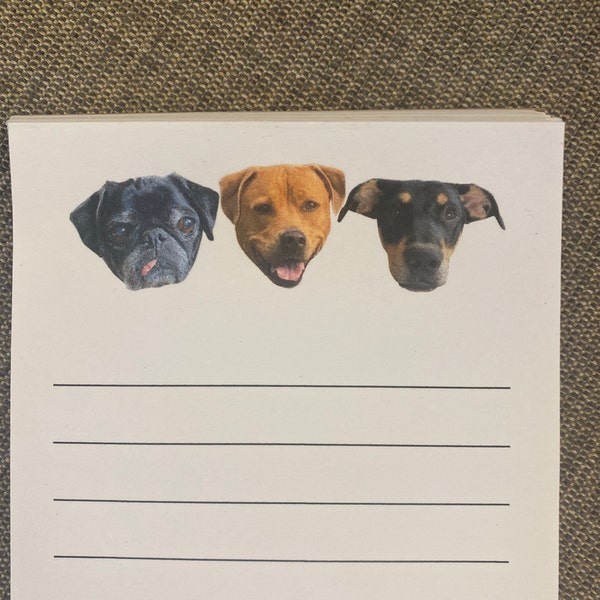 Custom Dog Notepad, Personalized Dog Notepad, Custom Pet Notepad ...