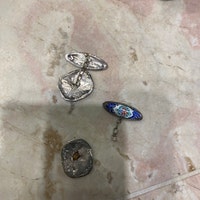 Art Deco Fiery Natural Opal & Angel Hair Rutilated Quartz Necklace With ...