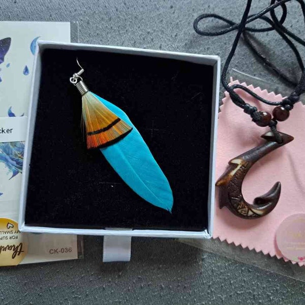 Life is Strange Inspired Rachel Amber Feather Earring, Blue Feather ...
