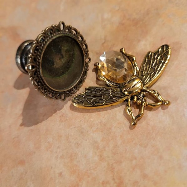 Bee Knob Cabinet Knob Dresser Knobs Funiture Knob Pull / Dresser Pull / Cabinet Knob / Furniture ...