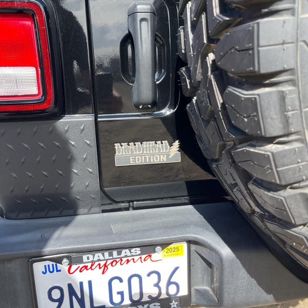 Custom Engraved Car Name Emblem Badge Black With Brushed Silver ...