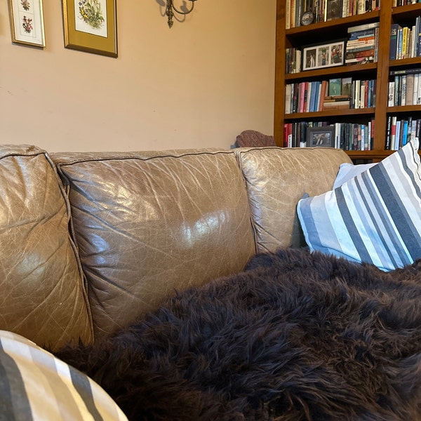 Choose Size, Color! Genuine Sheepskin Rug. 100% Sheepskin Throw ...