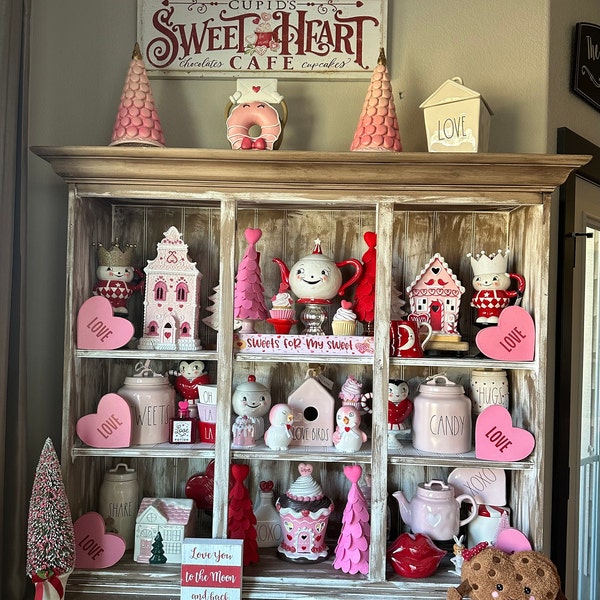 Cupid's Sweetheart Cafe Cocoa Bar Valentines Day Sign Modern Farmhouse ...