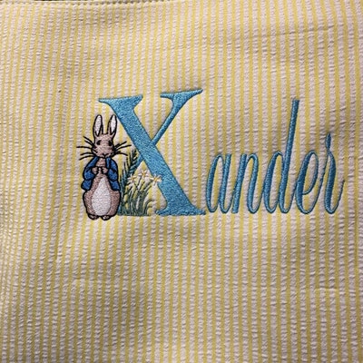 Peter Rabbit 3inch Alphabet A-Z Machine Embroidery Font Digital ...