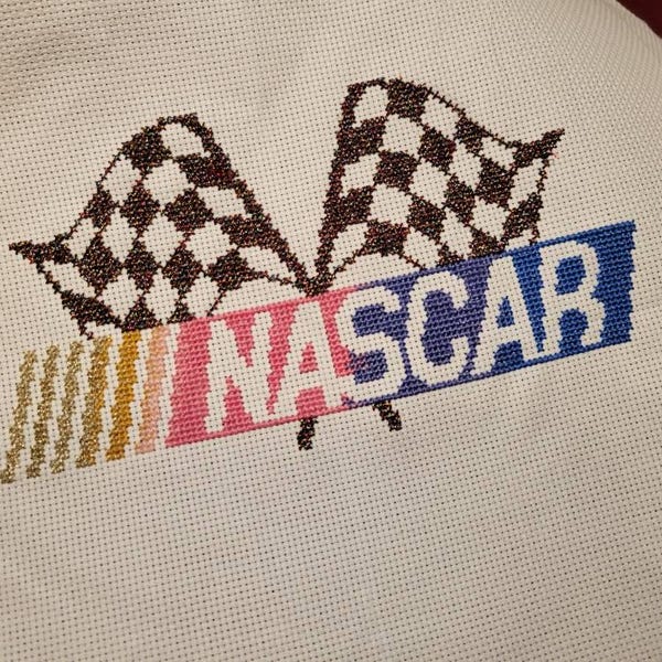 Nascar Cross Stitch Pattern PDF Instant Download - Etsy