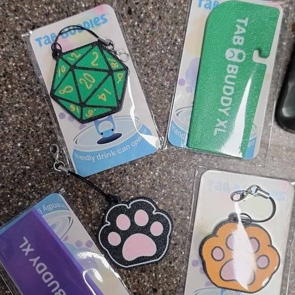 Tab Buddies Kitty Paw – Cute Soda Can Tab Opener Help for Kids, Long ...