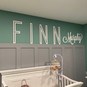 Custom Wood Name Sign for Nursery Girl Boy Over Crib Sign | Etsy
