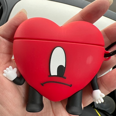 Bad Bunny Un Verano Sin Ti Heart Shaped AirPod Case El Conejo Malo ...