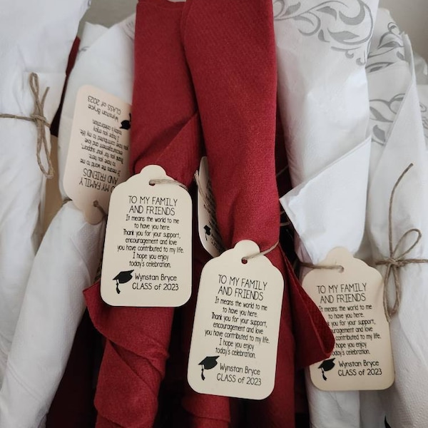 To My Family and Friends (my MEDIUM, LARGE or SMALL Tag) Personalized ...