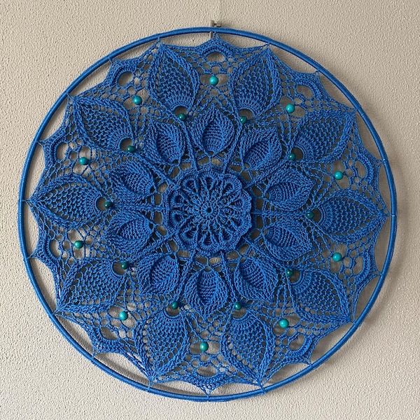 PDF Mandala Crochet Pattern ELEAH 40 Cm, 15,75 Inch Boho Decor Crochet ...