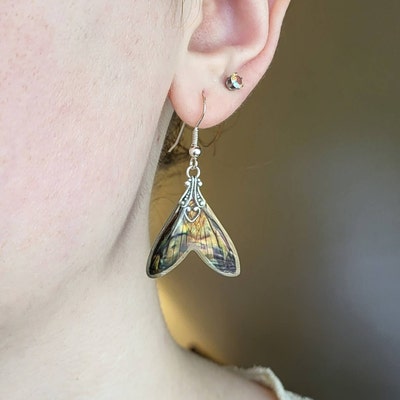 Extra Large Cicada Wing Fairy Earrings Real Insect Wing - Etsy