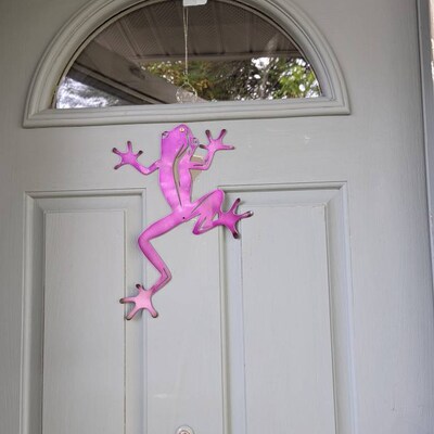 Frog Metal Wall Hanging, Frog Metal Art, Rainforest Decor, Desert ...