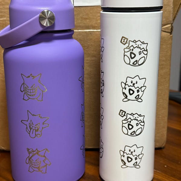 Luffy Gear 5 Water Bottle, One Piece Engraved Coffee Tumbler ...