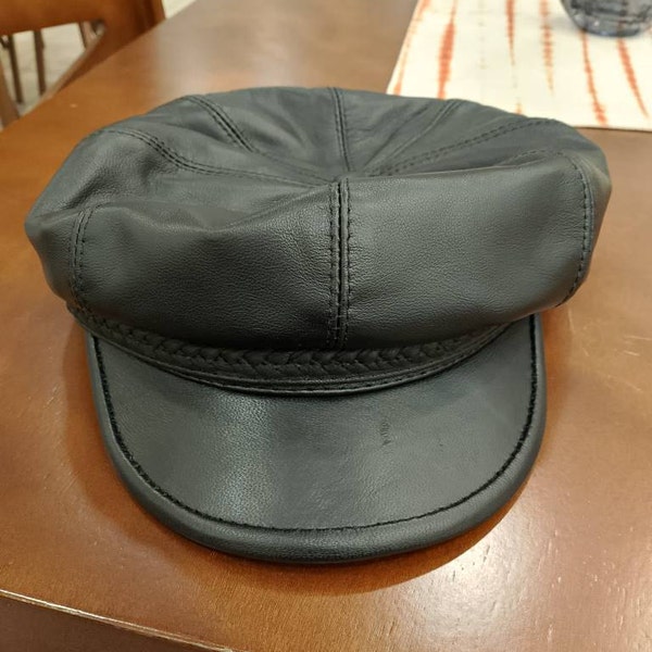 CHANDLER Wool Fiddler Cap With Embroidered Tape Twine Seaman Greek ...