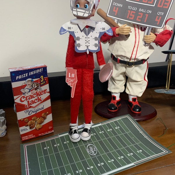 Christmas Elf Football Scene | Elf Props | Elf Scene Printable - Etsy