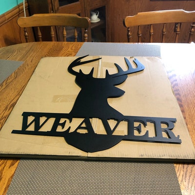 Whitetail Buck Monogram - Etsy