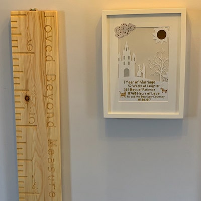 12th Scale Miniature Height Chart, 1/12th Scale for Dolls House, 1:12 ...