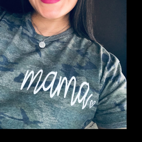 Mama Camo Tee - Mom Shirt - Mama Shirt - Mommy Shirt - Mom Life Shirt ...