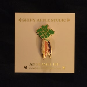 Rainbow Carrots Enamel Pin Vegetable Colorful Produce// Lapel Pin ...