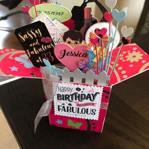 Custom Explosion Box Card Personalized Handmade Custom | Etsy