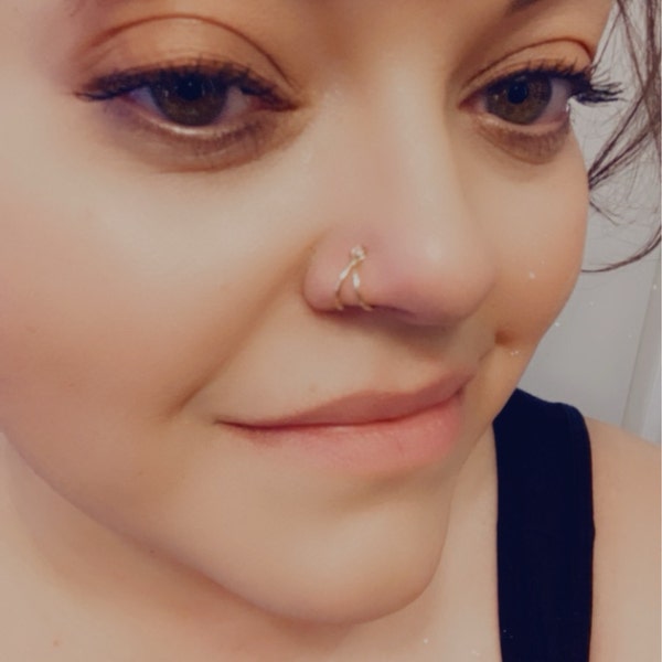 Flat Barely There Flush Flat to the Nose Stud, Teeny Tiny Silver Spot ...
