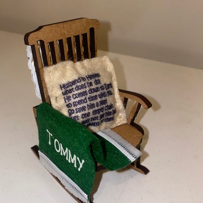 Fathers Day in Heaven Memorial Chair ,fathers Day Gift Empty Chair ...