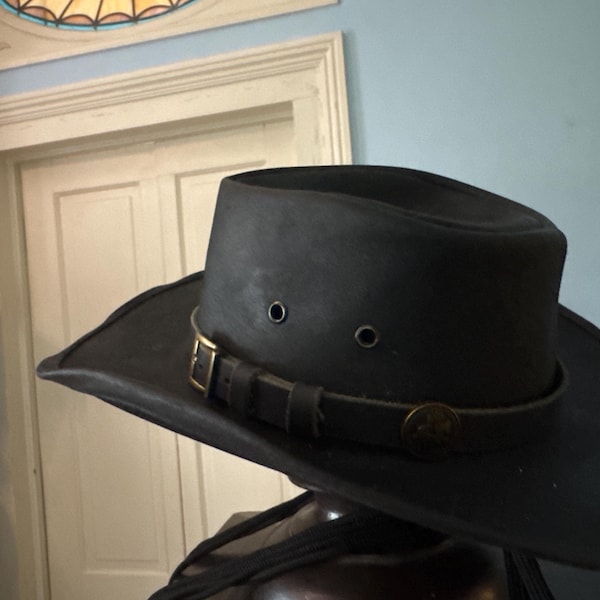 Beautiful Genuine Spotted Cowhide Hat Hanger -- Cowboy Western Fedora ...