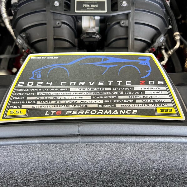 Ford Mustang S197 Custom Aluminum Engine Bay Dress up Plaque Car Show ...