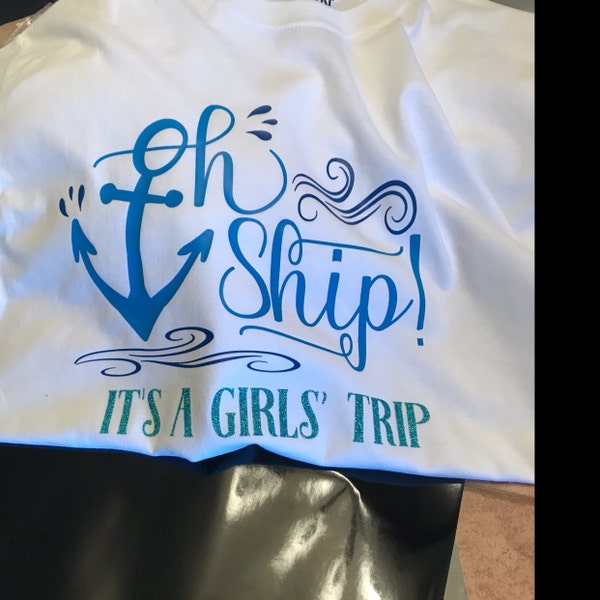 Girls' Trip Cruise SVG: Aw Ship! Cricut & Silhouette Cut Files (digital ...
