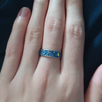 Silver Smiley Face Ring, Stackable Smiley Face Ring, Emoji Ring, Happy ...