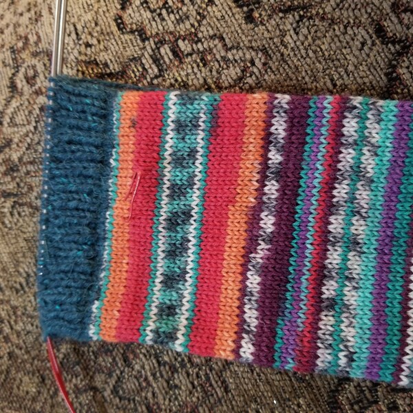 Pre-made 72 Stitch Machine Knitted SOCK TUBE Ready to Ship 175 - Etsy