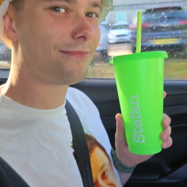 Personalised Name Cold Cup 24oz | Starbucks Cup With Lid and Straw ...