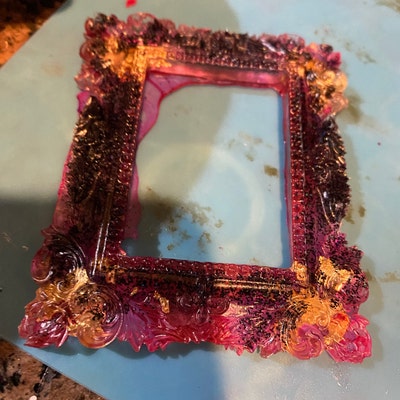 Shiny Rectangular Picture Photo Frame Resin Mold Resin, UV Resin, Resin ...