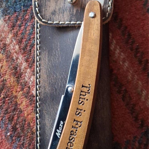 Wooden Handle Double Edge Safety Razor With Pouch for Perfect Shave - Etsy