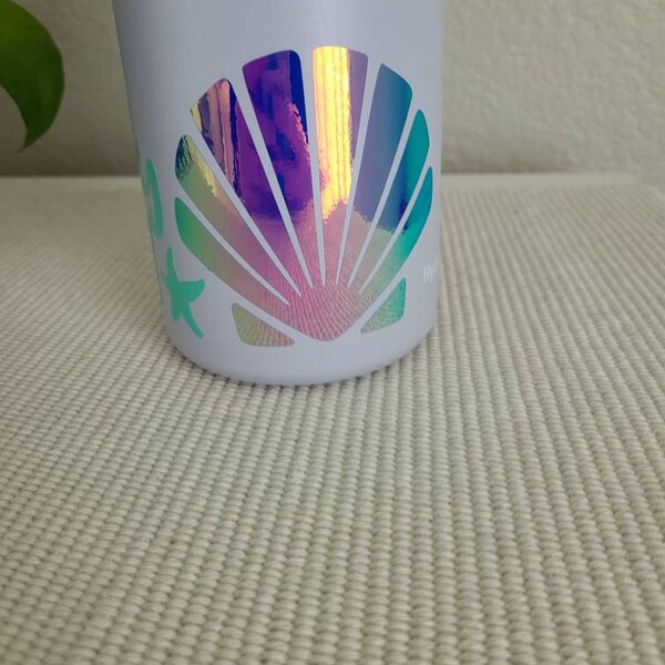 Seashell Decal, Seashells, Iridescent Shell Decal, Iridescent Seashell ...