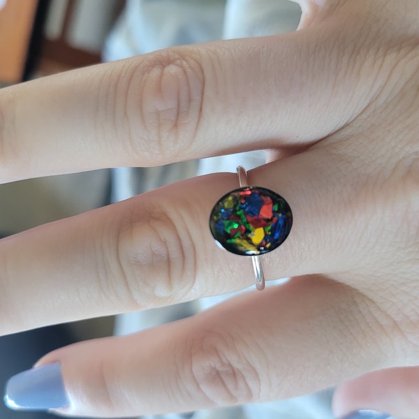 Hair Keepsake Ring | Pet Hair Ring | Lock of Hair Keepsake | Hair ...