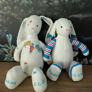 Plush Bunny From YOUR Baby's Hospital Receiving Blanket - Etsy