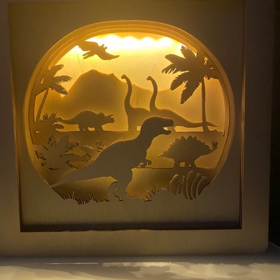 Shadow Box shadow Box Art shadow Box Light Wooden Night Light Light Box ...