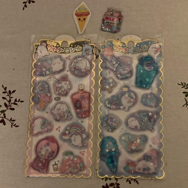 Water Liquid Shaker Stickers Filled With Confetti and Glitter! - Etsy