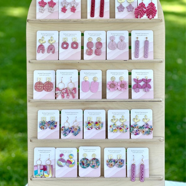 3-tier Wooden Display Rack, Wooden Countertop Rack, Product Display ...